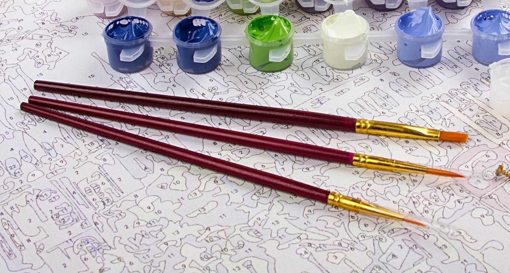 KIT PINTURA : Todos os componentes - Artizi - Pintar por numeros